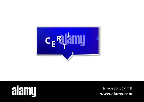 Certified seal animation. Authentic and trustworthy business security ...