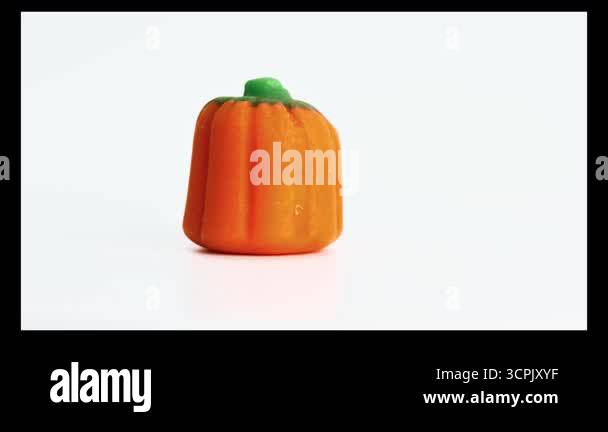 Candy Pumpkin is rotating from left to right Stock Video Footage - Alamy