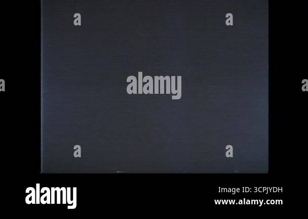 Vintage VHS television screen effect with digital pixel noise and ...