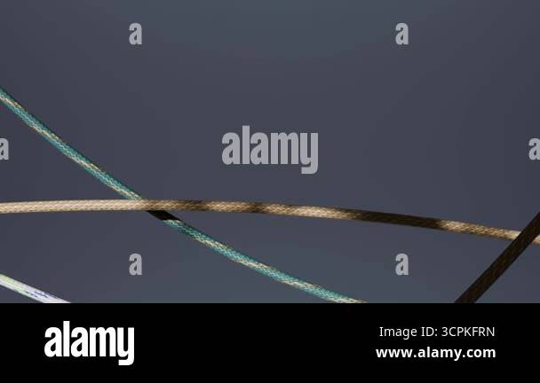 Dynamic Ropes 3D spinning animation Stock Video Footage - Alamy