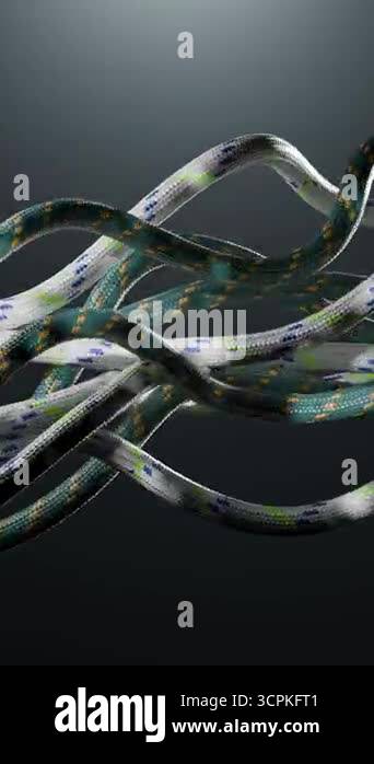 Dynamic Ropes 3D spinning animation Stock Video Footage - Alamy