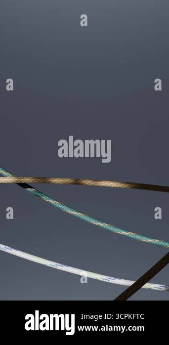 Dynamic Ropes 3D spinning animation Stock Video Footage - Alamy