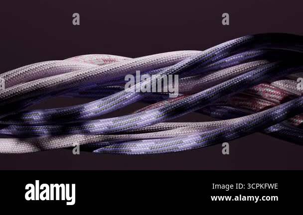 Dynamic Ropes 3D spinning animation Stock Video Footage - Alamy