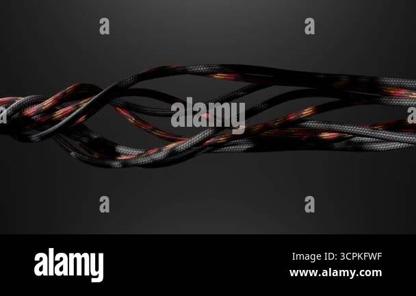 Dynamic Ropes 3D spinning animation Stock Video Footage - Alamy