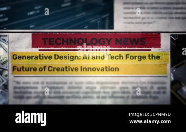 Generative Design AI and Tech Forge the Future of Creative Innovation new newspaper headline ...