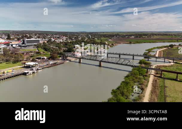 Stunning 4K aerial drone footage of Murray Bridge City, South Australia ...