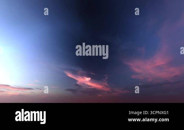 3D rendering of the sky and clouds 360 degrees Stock Video Footage - Alamy