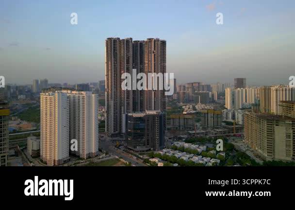 Hyderabad, INDIA - JUNE, 21, 2025: Aerial view of Hyderabad cityscape ...