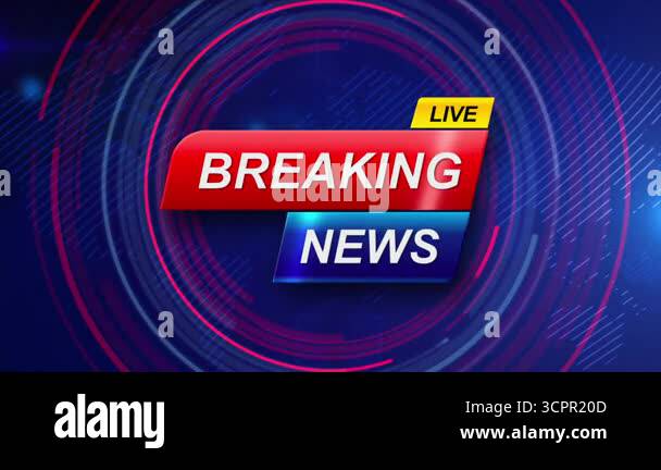 Breaking News logo animation template with futuristic technology ...