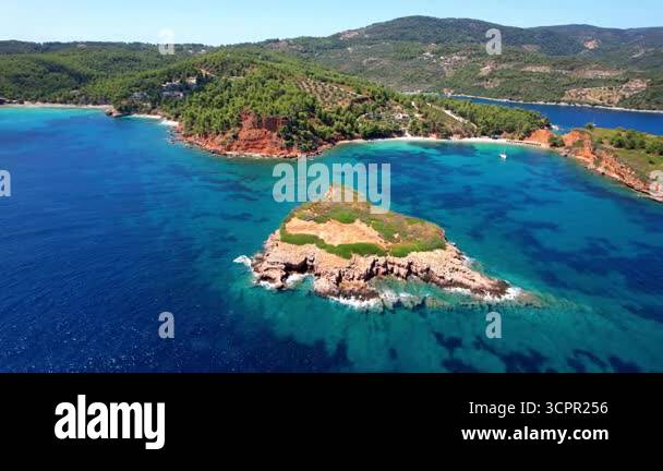 Greece travel, green picturesque Sporades. Alonissos island best scenic ...