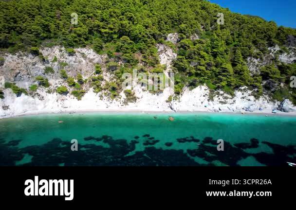 Best beaches of Greece. Sporades. Beautiful Skopelos island - Hovolos ...