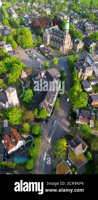 Katwijk aan Zee, South Holland, Netherlands - 09.06.2025: Aerial drone ...