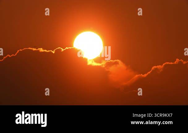 Witchcraft sun in the dark clouds. Astrology and pagan religion concept ...