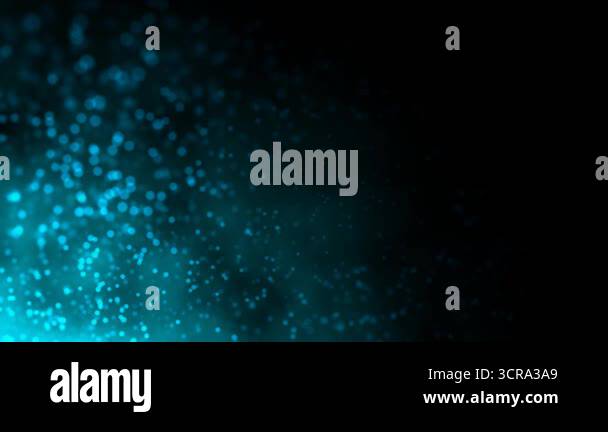 This abstract blue animation background features a mesmerizing burning ...