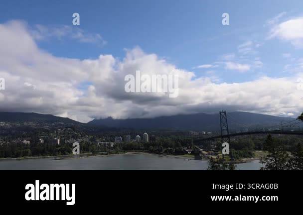 Time lapse video of Vancouver from Prospect point at Stanley Park Stock ...