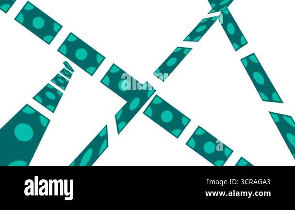 A winding path of money bills illustrates the unpredictable journey of ...
