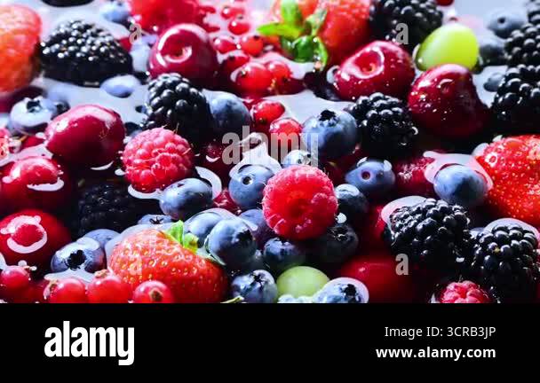 Composition with fresh ripe fruits. Fruitarian diet Stock Video Footage ...