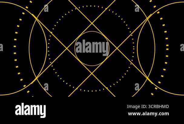 4K Cool Animated Minimalistic Design On BG.Futuristic Data Network For ...