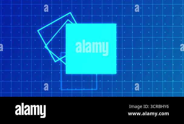 Features animated geometric shapes on a background.Minimalist graphic ...