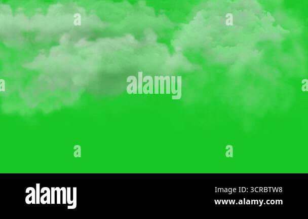 Moving clouds motion graphics with green screen background Stock Video ...