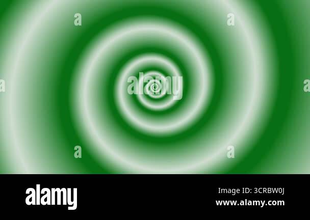 White spiral radial waves motion graphics with green screen background ...