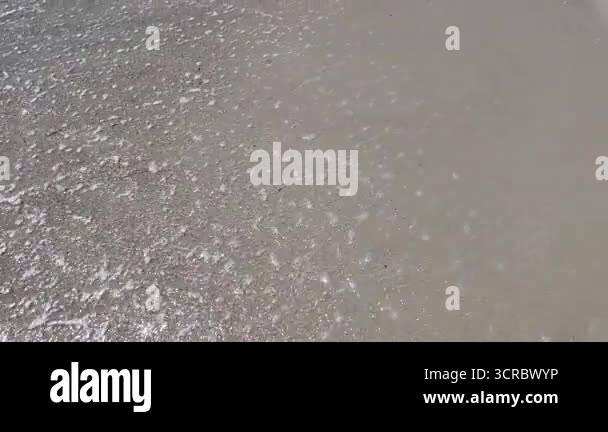 waves on the seashore in slow motion Stock Video Footage - Alamy