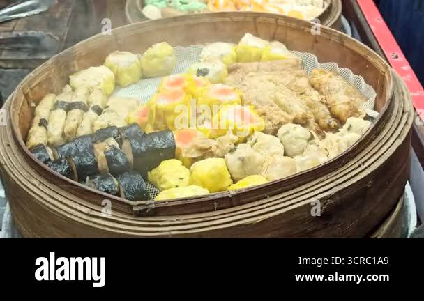 Traditional dim sum served in Stock Videos & Footage - HD and 4K Video ...