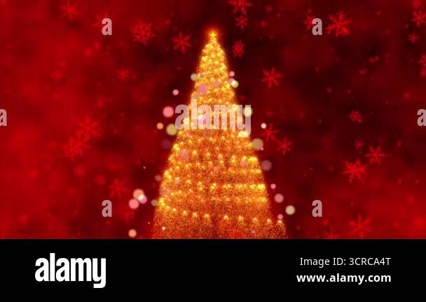 An Enchanting Animation of a Shimmering Christmas Tree Illuminated ...