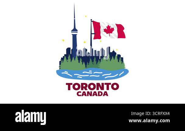 Toronto Canada with beautiful views Stock Video Footage - Alamy