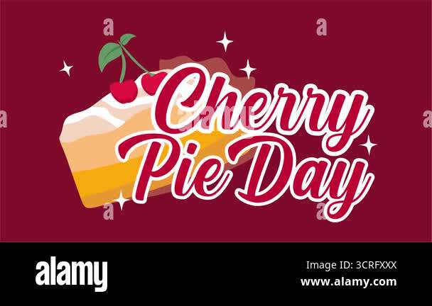 National Cherry Pie Day with delicious cherry pie Stock Video Footage ...