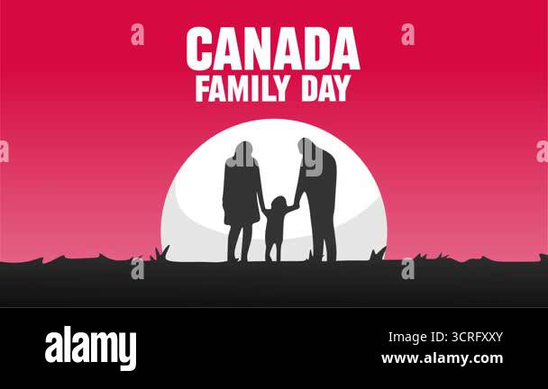 Happy Canadian Family Day for better family harmony in Canada Stock ...