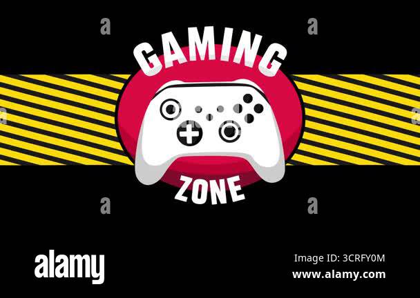 gaming zone with game console Stock Video Footage - Alamy