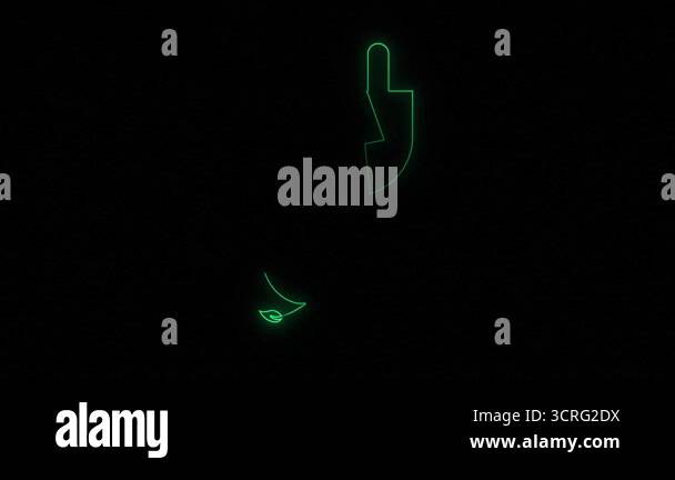 Geometric Motion Green Energy Plug Animated Icon 4K Motion Graphics ...