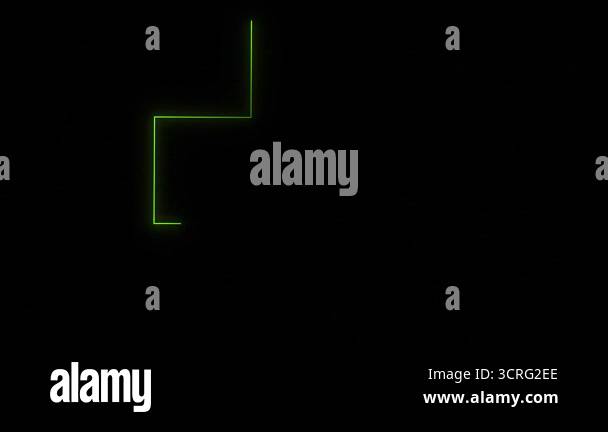 Next gen Lime Green Neon Cross Animated Icon 4K Motion Graphics Eco ...