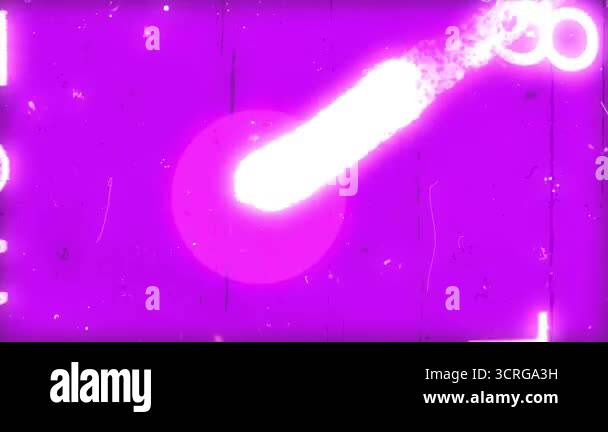 Retro vintage film leader scratches and marks reel for intros, promos ...