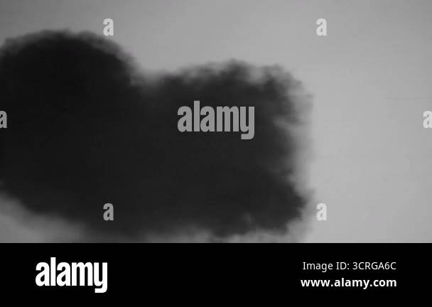 Transitions of black and white expanding paint stains backdrop Grunge ...