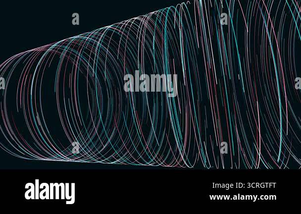 Bright lines twist and turn seamlessly, creating stunning visual art in ...