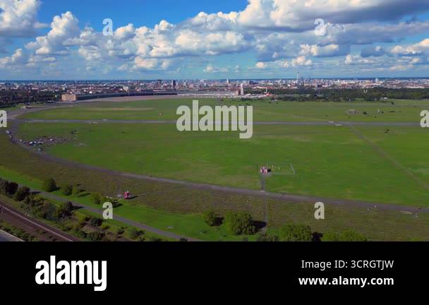 Tempelhofer Feld, a former airport turned public park in Berlin ...