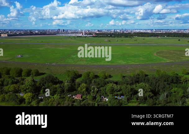 Tempelhofer Feld, a former airport turned public park in Berlin ...