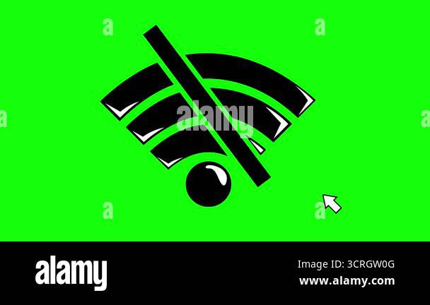 video animation black and white concept icon click computer cursor mouse connect and disconnect ...