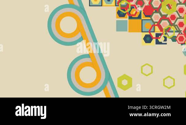 Retro 70s Background animation with Groovy 1970s art video ...