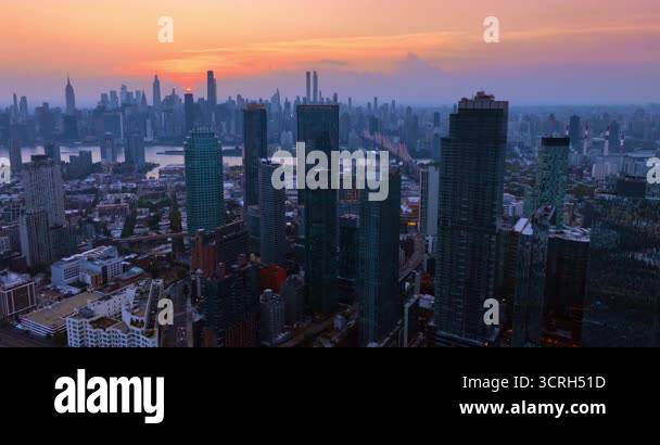 New York, USA, 1 August 2025: Densely built urban landscape of a modern ...