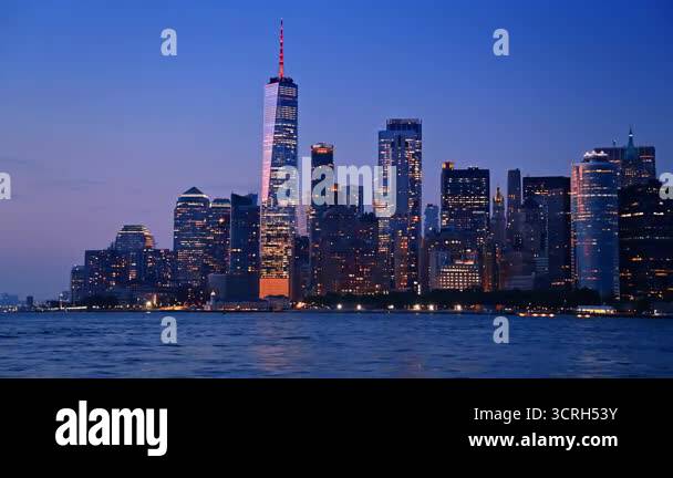 New york skyline one world trade center Stock Videos & Footage - HD and ...