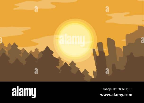 animated natural scenery. for animated backgrounds Stock Video Footage ...
