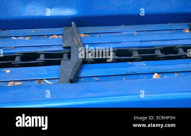 Chain conveyor line for moving wooden products on sawmill industrial ...