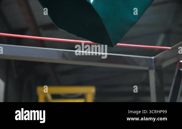 Coal charcoal chips of charcoal throwing from pipe on factory ...