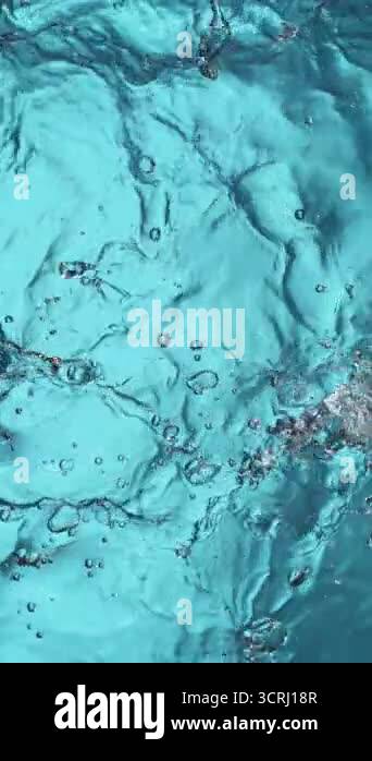 Super Slow Motion of Blue Water Waves in Detail. Filmed on High Speed ...