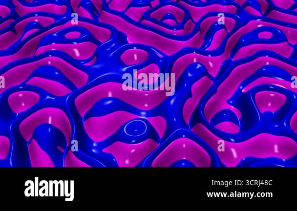 Elegant luminous waves of blue and pink plasma, exclusive seamless ...