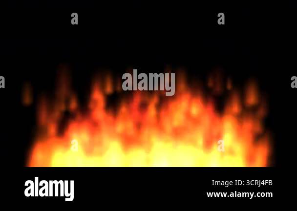 Aggressive hard fire flames with sharp glowing textures and intense ...
