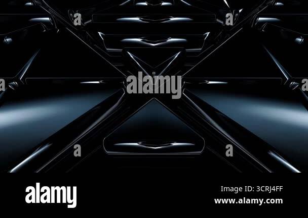Unique abstract cinematic artwork with perfect black figure flow ...